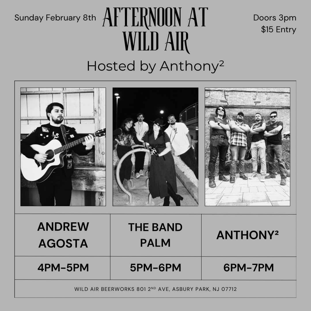 Anthony Squared, Candice Lee, The Band Palm | Wild Air Beerworks
